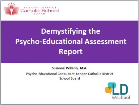 Demystifying the Psycho-Educational Assessment Report